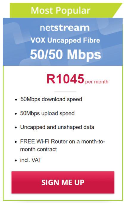 Netstream fibre to the home deals