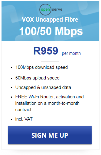 Openserve uncapped fibre to the home deals