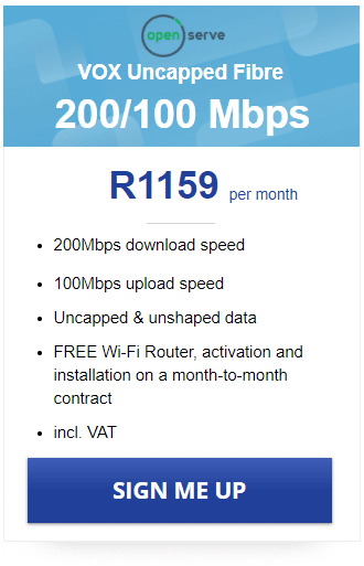 Openserve uncapped fibre to the home deals