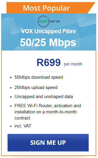 Openserve uncapped fibre to the home deals