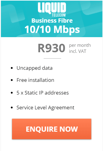 Liquid Telecom Neobroadband fibre internet deals